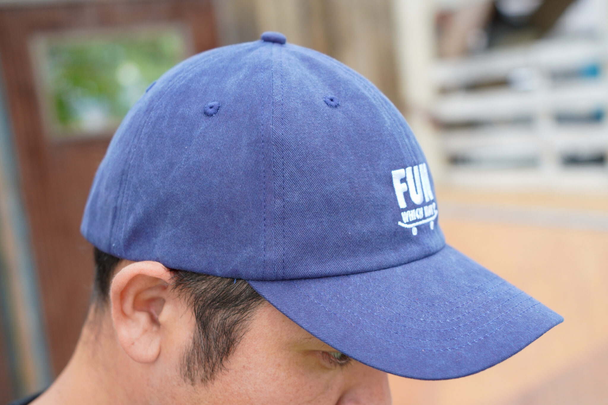 FUN Naughty Cotton twill cap Navy/Gray | FUN